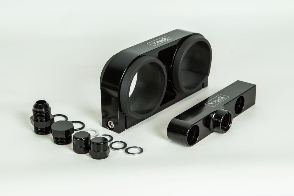 Aluminium Billet Fuel Pump Block Kit - VapoR Racing